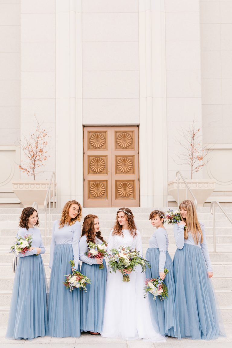 Joyful Winter Wedding At The Bountiful Utah Temple | Emily + An ...