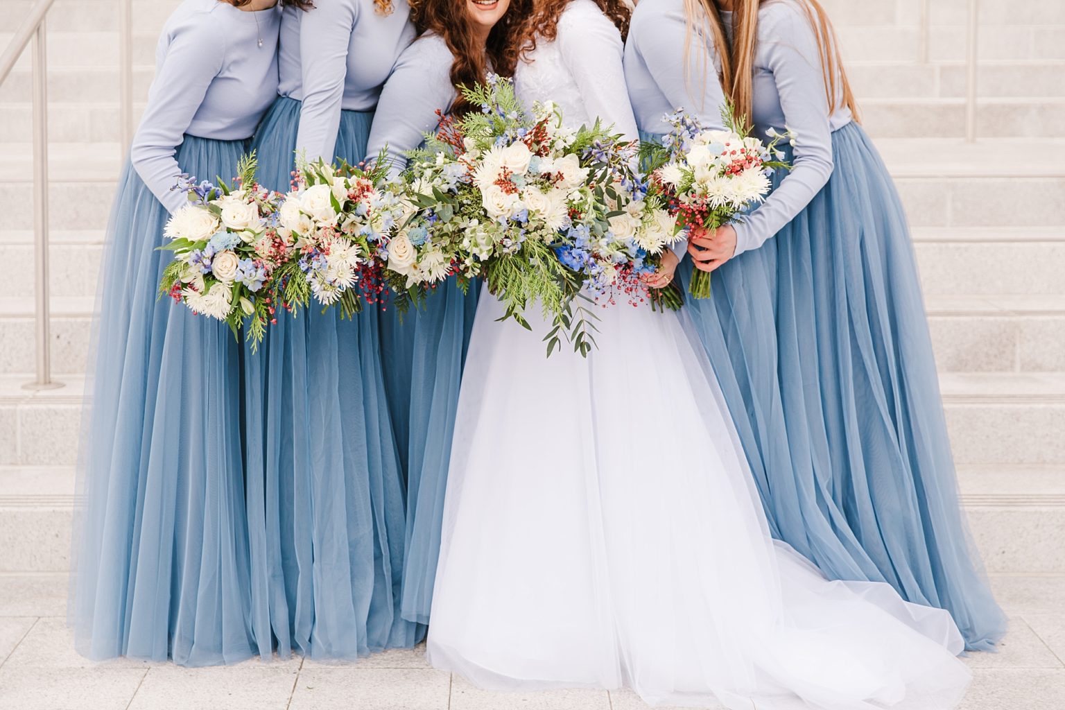 Joyful Winter Wedding At The Bountiful Utah Temple | Emily + An ...